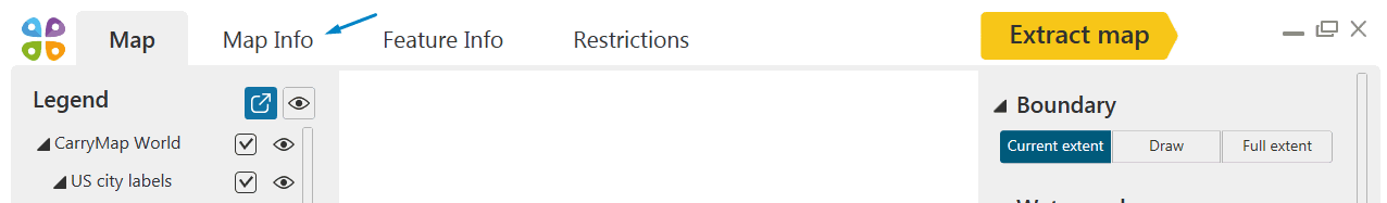 CarryMap Builder Help - Specifying map properties