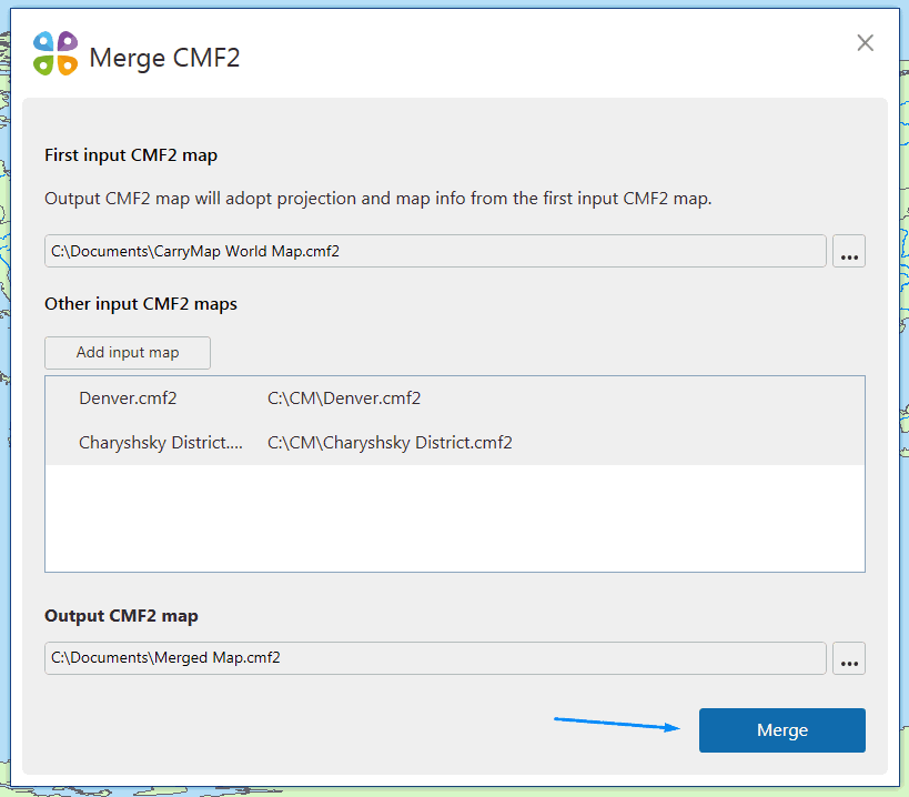 CarryMap Builder Help - Merging multiple CMF2 maps
