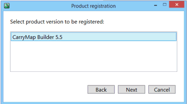 CarryMap Builder Help - Registration